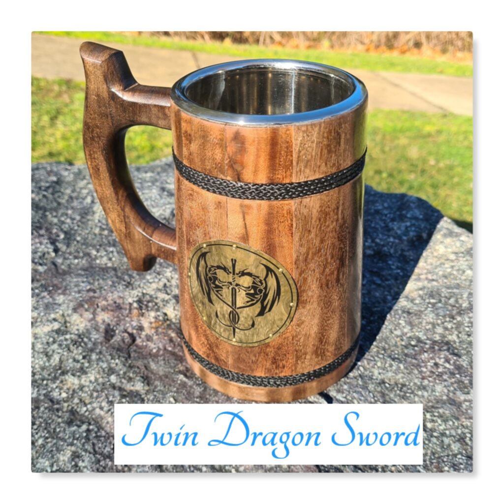 Wood and Steel Tankard ⋆ Swords Magic And Dragons